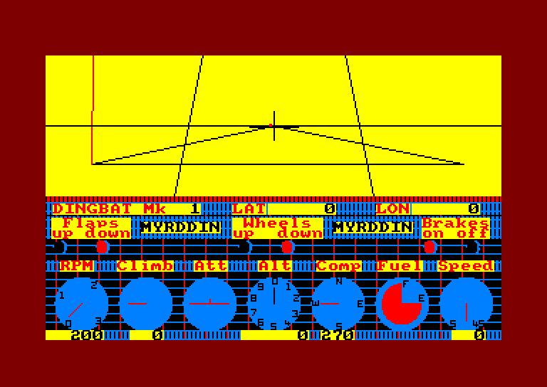 Flight Simulation (1984)(Myrddin Software) - ROMs Amstrad CPC - Amstrad ...